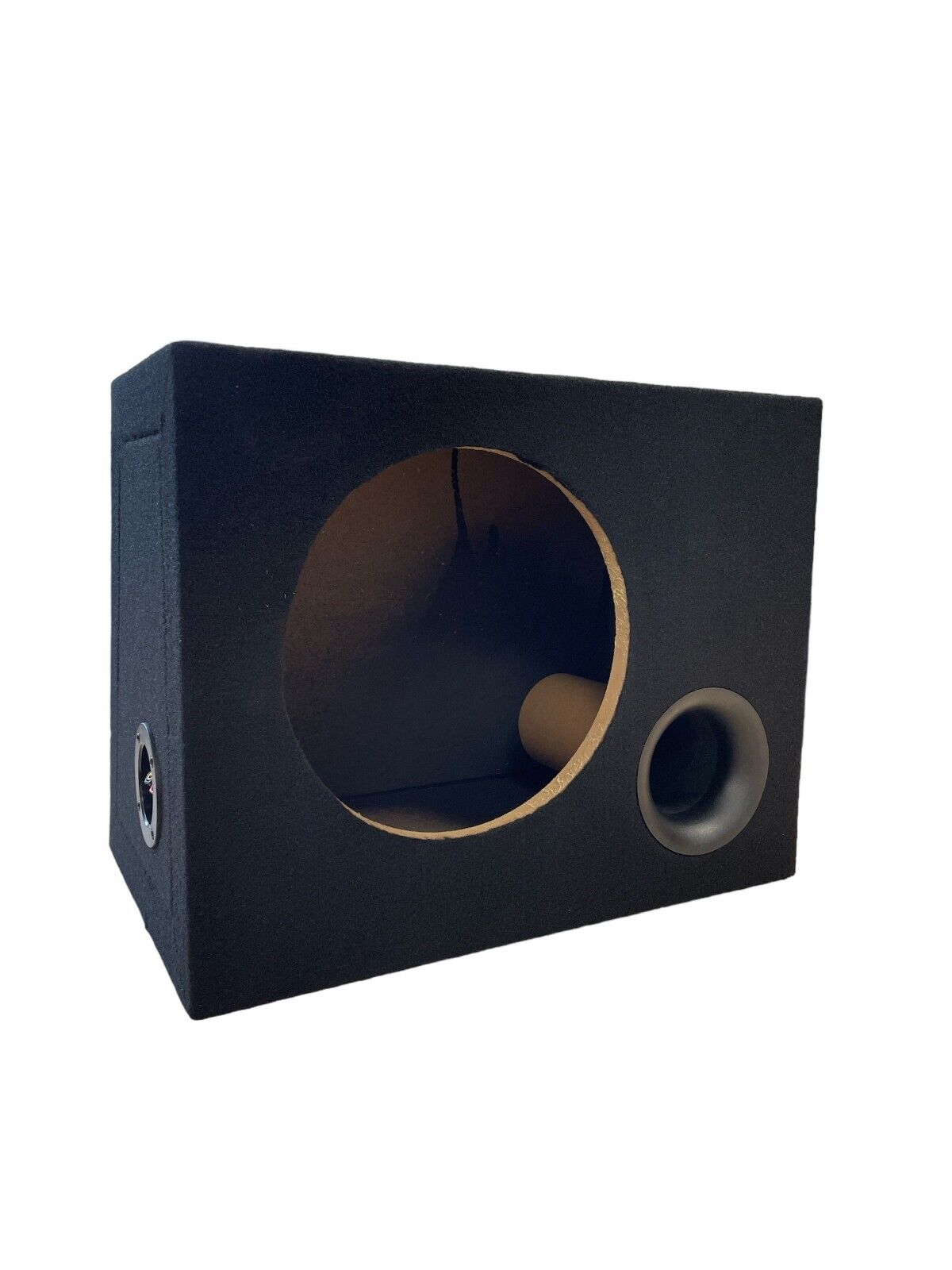10" Ported Empty Sub Subwoofer Enclosure 25L MDF Black Carpted Boom Ba ...